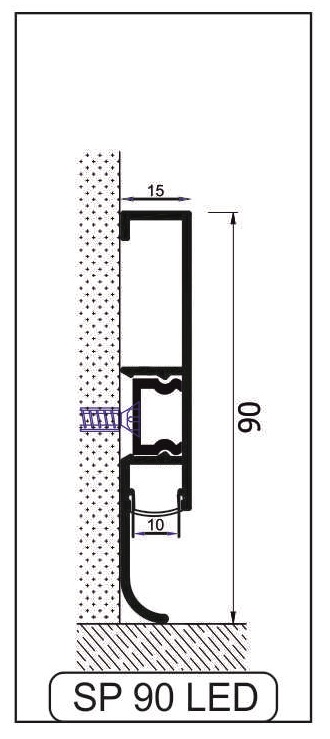 SP 90 LED Alüminyum Paslanmaz Süpürgelik - Onay Dilatasyon Yapı ve ...